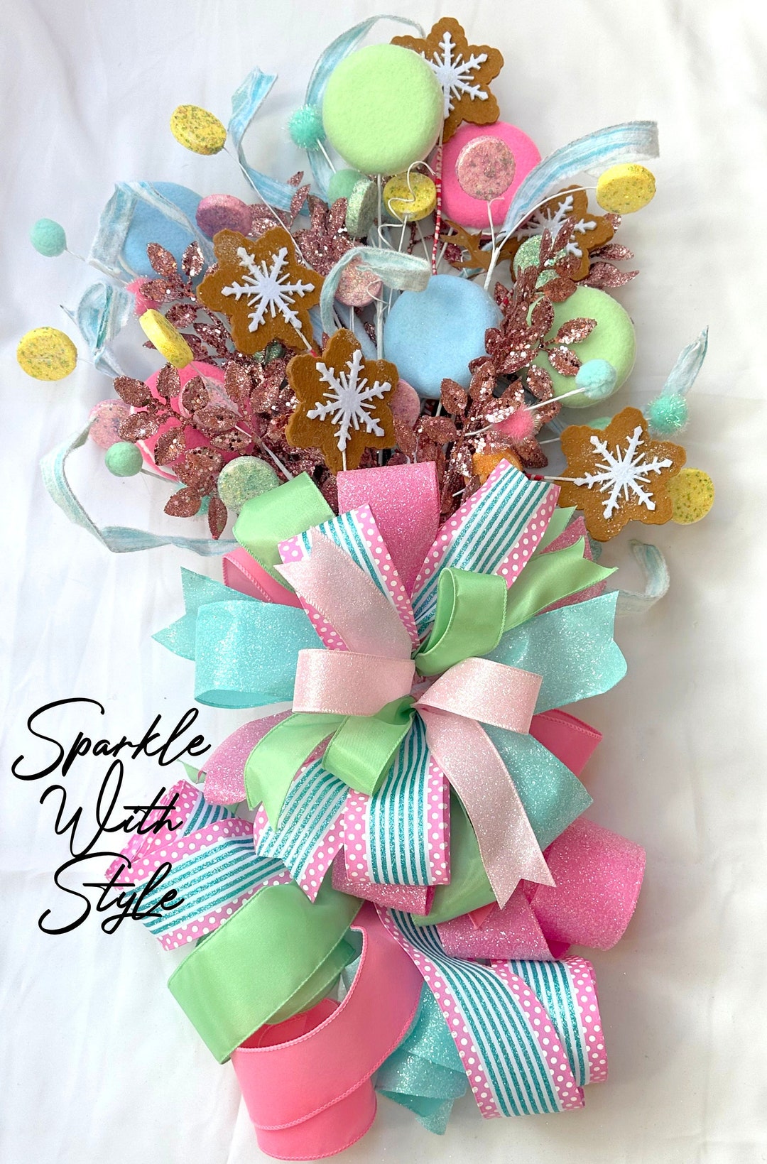 Pink Candy Christmas Tree Topper - Candyland Christmas Decor ...