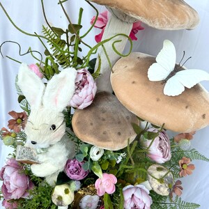 GIANT Whimsical Rabbit Arrangement - Floral Centerpiece - Alice in ...