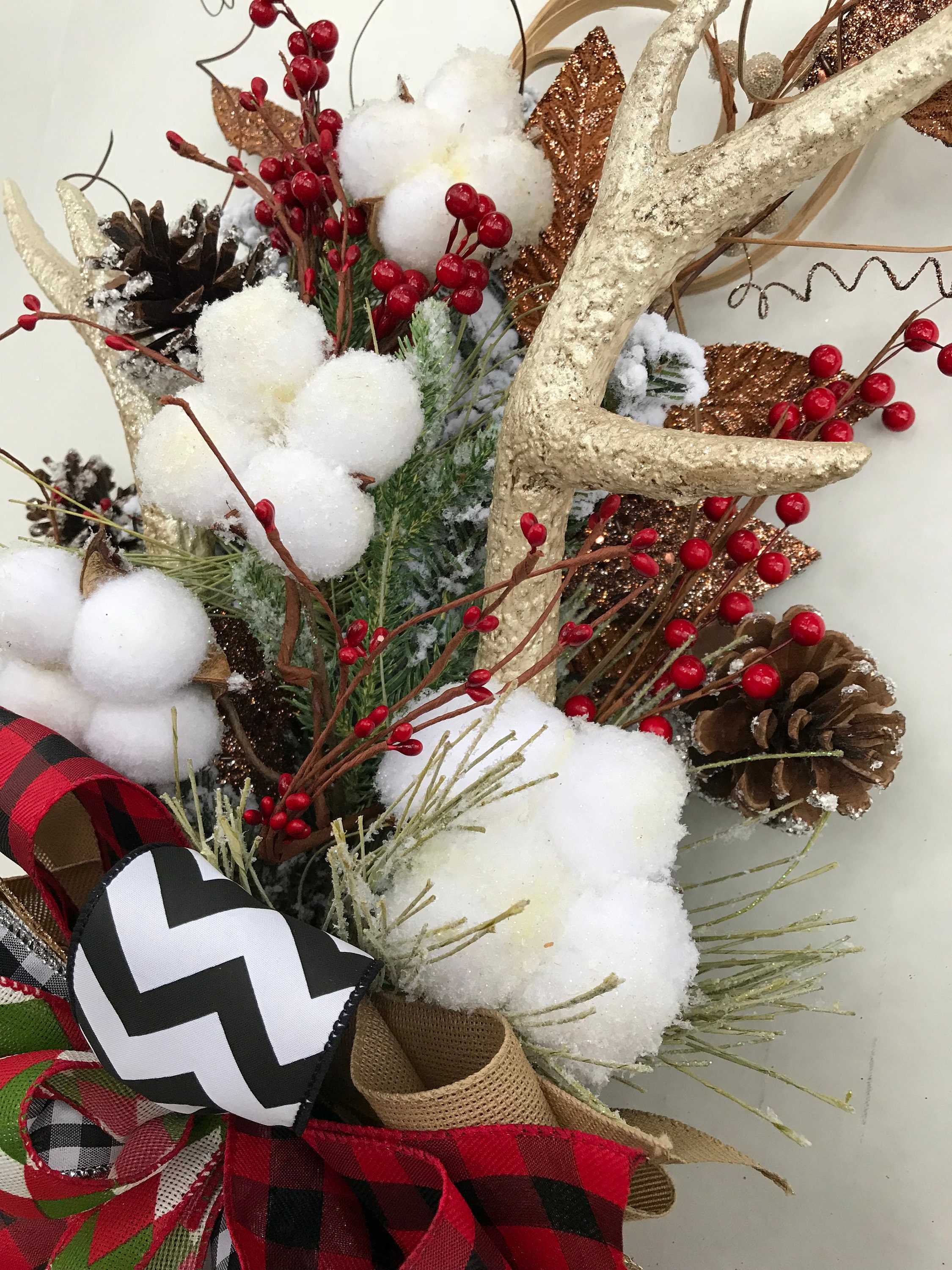 Buffalo Plaid Christmas Tree Topper Tree Topper Bow - Etsy