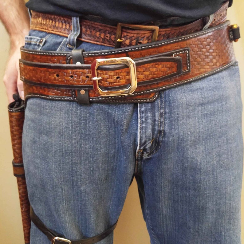 Back to the Future Style Gunfighter Rig With Ammo Loops - 1911, GLOCK ...