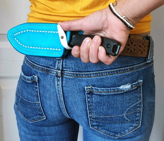 Horizontal Knife Sheath KA-BAR Outdoorsman Behind Back Carry - Etsy