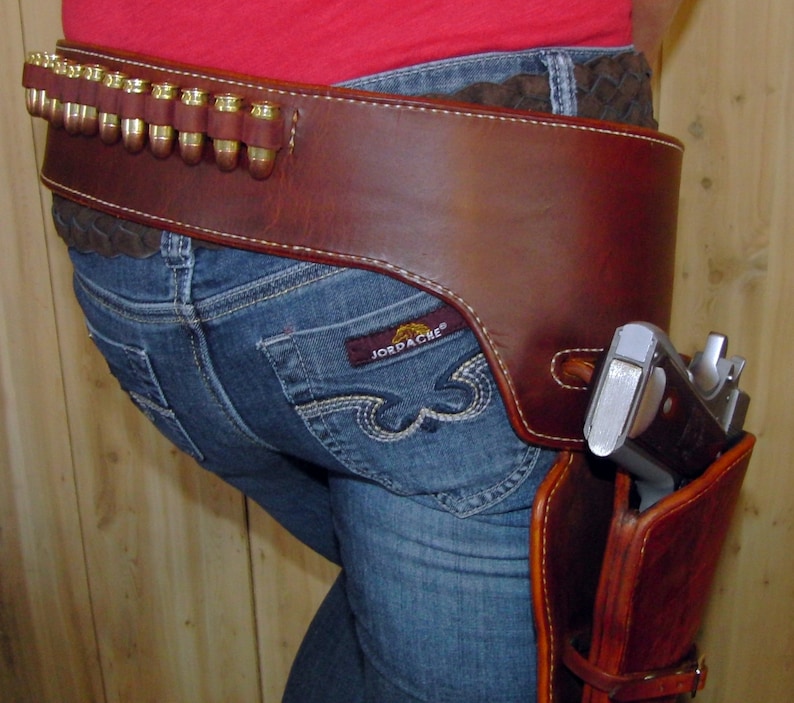 Back to the Future Style Gunfighter Rig With Ammo Loops - 1911, GLOCK ...