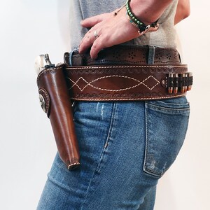 Texas Ranger Inspired Leather Rig Double Holsters Western Style With ...