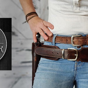 BUCK 120 Knife Sheath Horizontal Carry Behind Back Leather, Made in USA ...