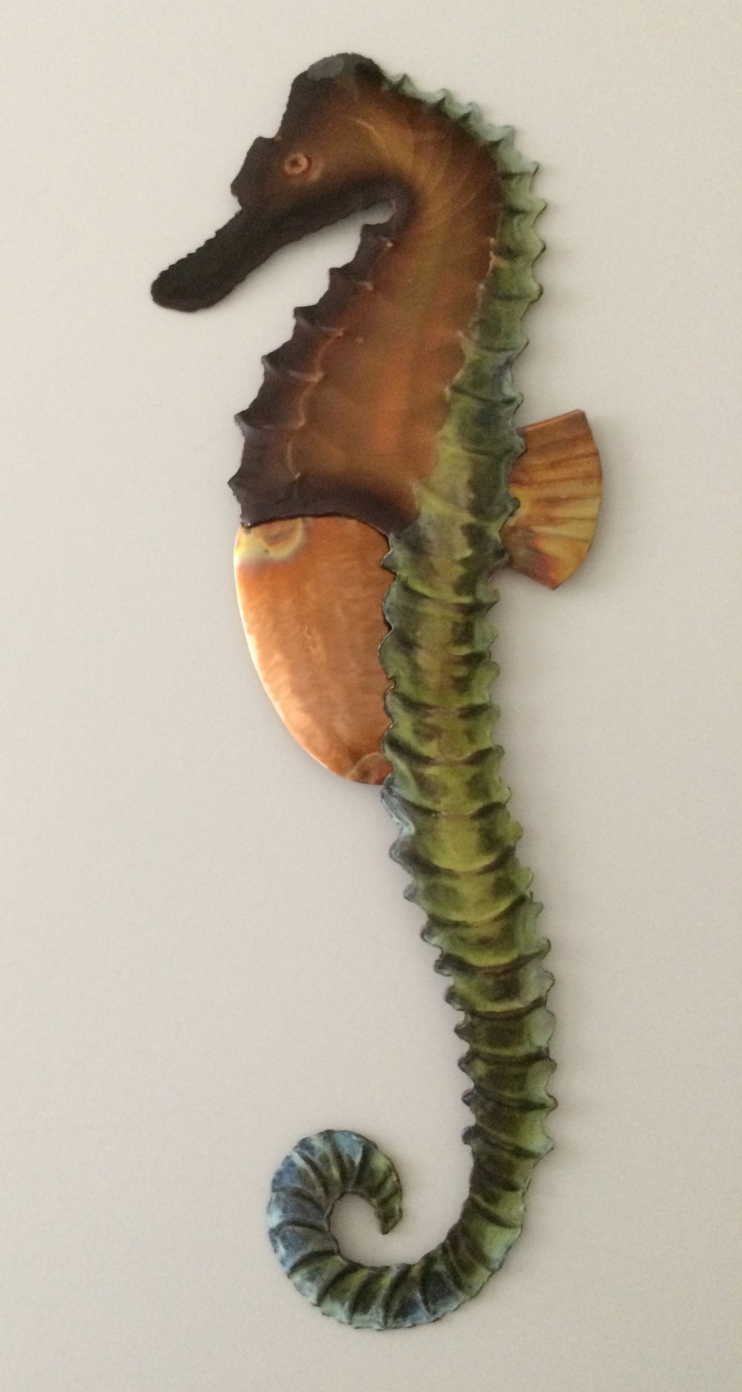 Seahorse/seahorse Wall Decor/copper Nautical/seahorse Wall Art/kitchen ...
