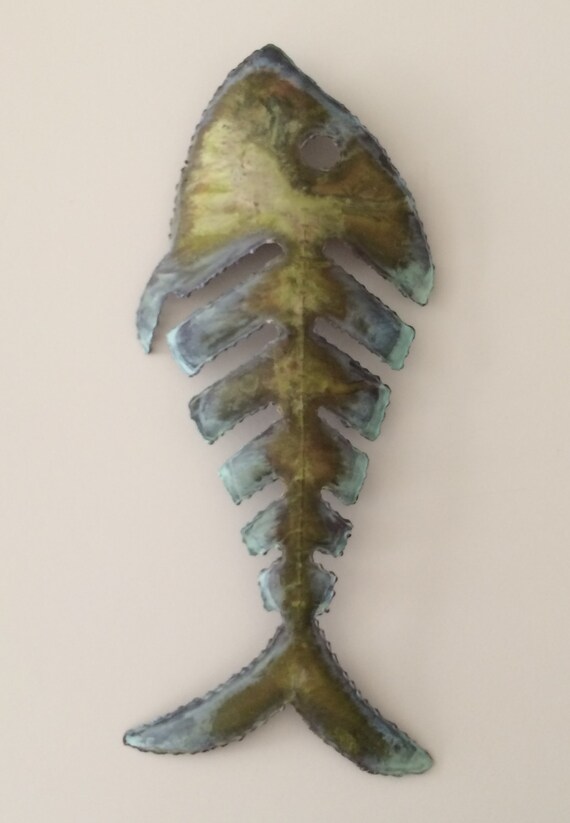 Copper Bonefish/ Metal Fish Wall Art/Copper Fish Art/Coastal | Etsy