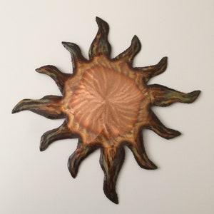 Copper Dancing Sun/sun Wall Art/copper Wall Art/copper Art/southwest ...