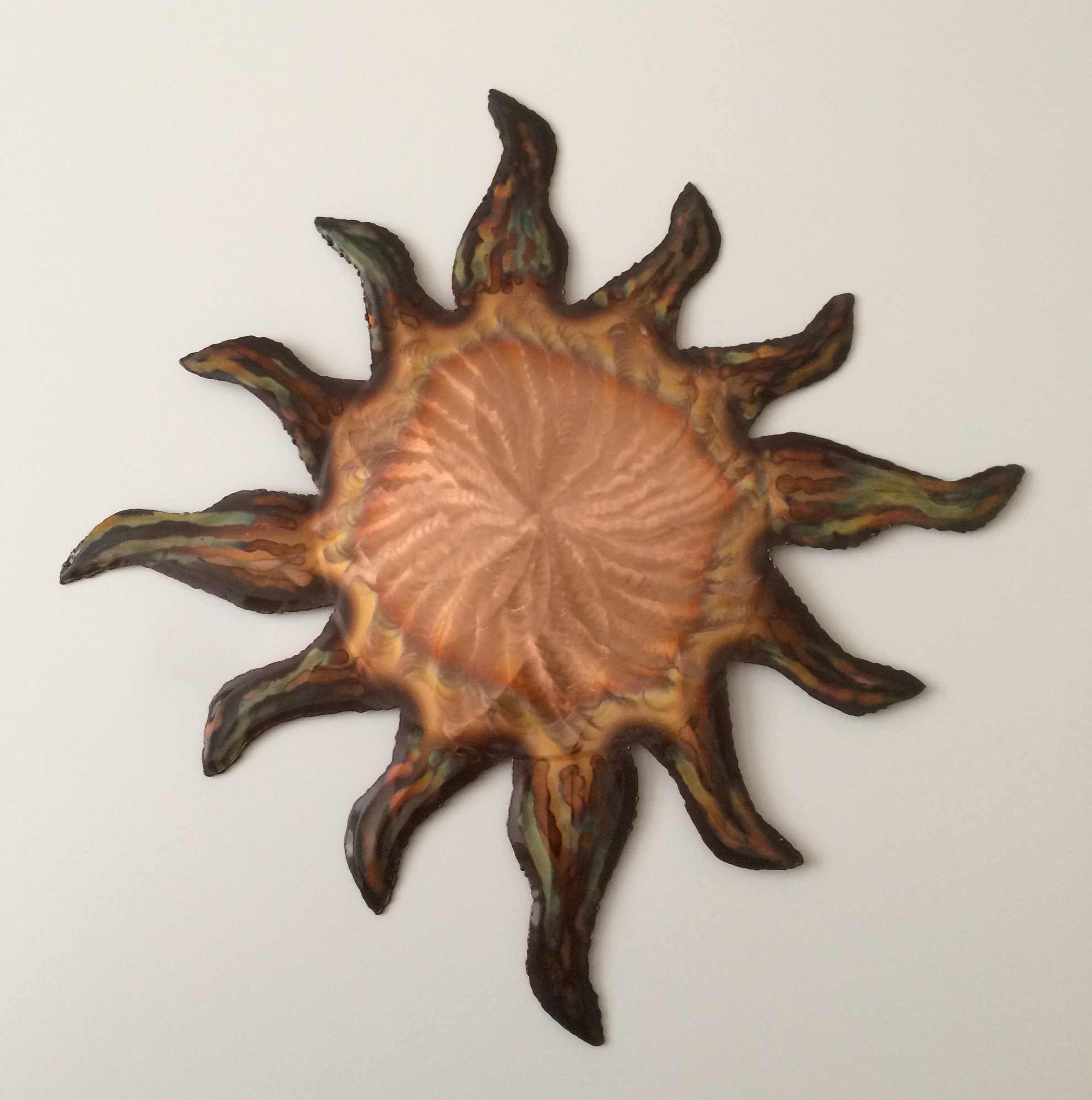 Copper Dancing Sun/sun Wall Art/copper Wall Art/copper Art/southwest ...