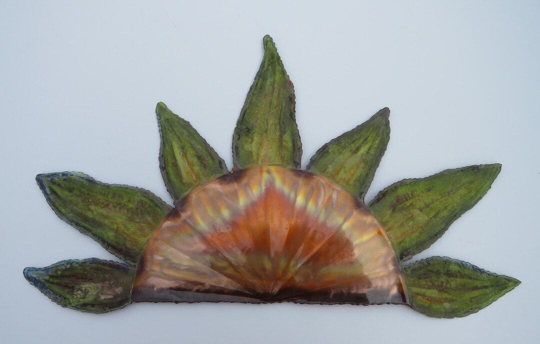 Copper Sunset/metal Wall Art/outdoor Wall Art/copper Wall Art/metal Sun ...