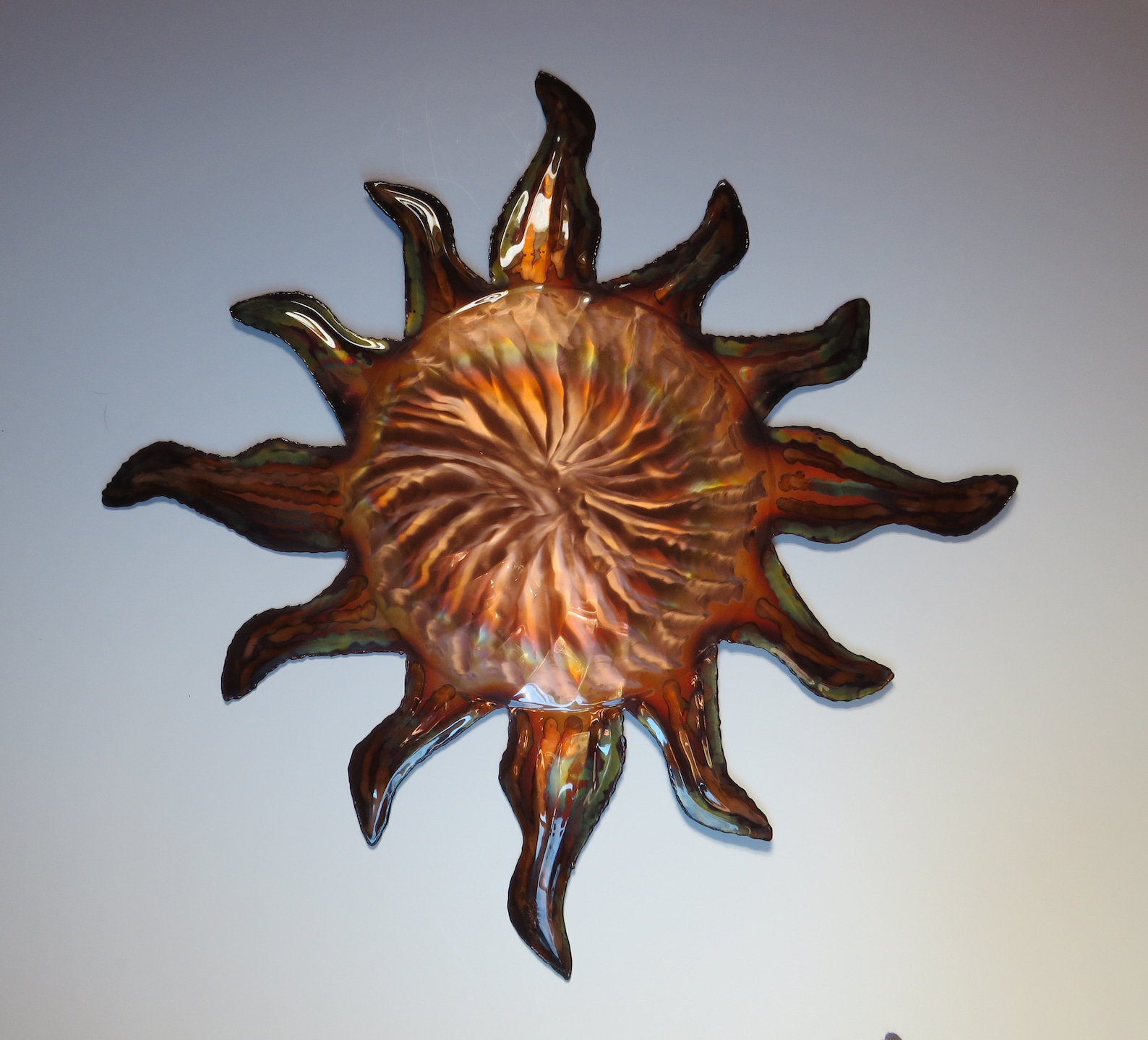 Copper Dancing Sun/sun Wall Art/copper Wall Art/copper Art/southwest ...