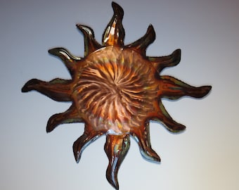 Copper Sun Wall Art - Etsy