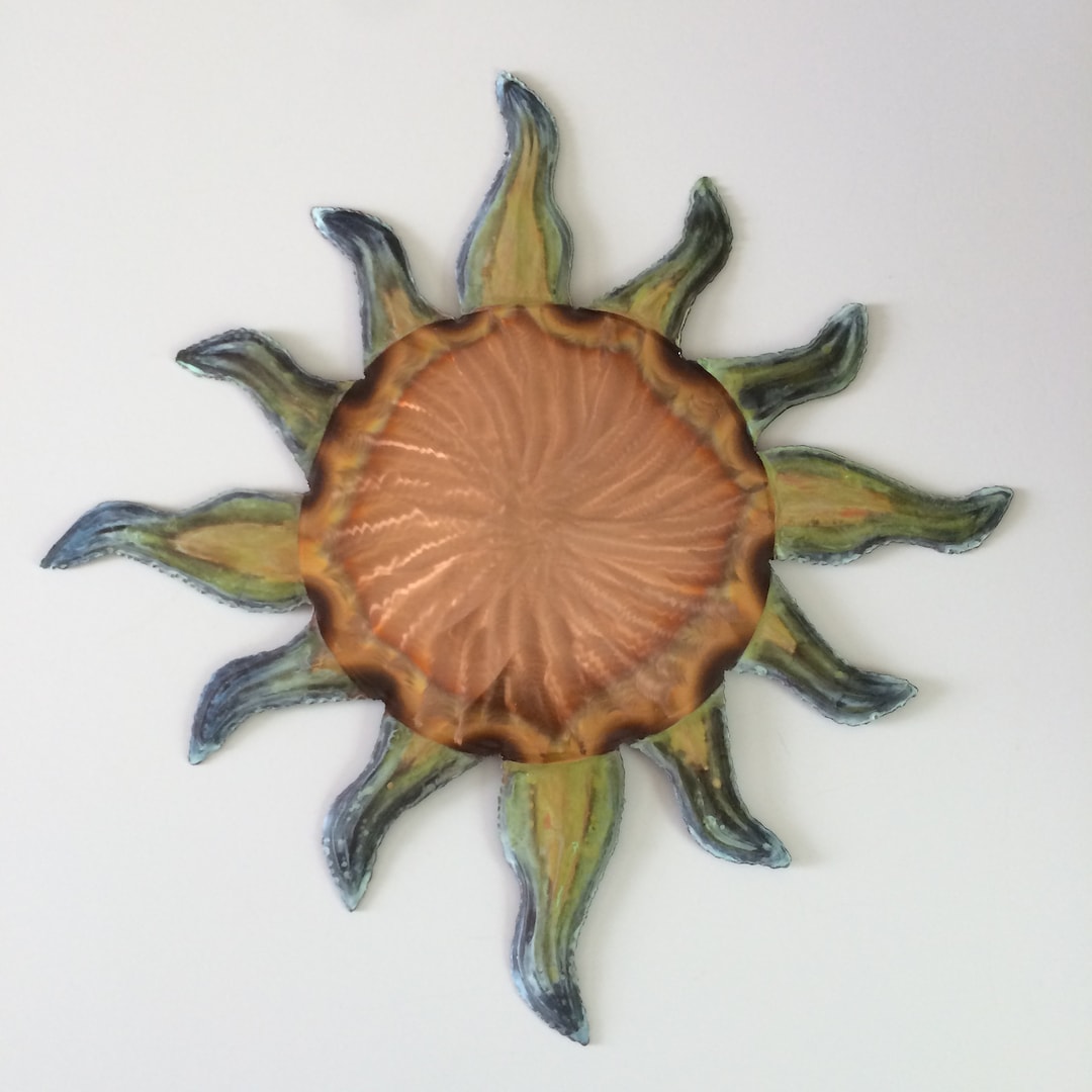 Copper Dancing Sun/outdoor Metal Wall Art/sun Wall Art/copper - Etsy ...