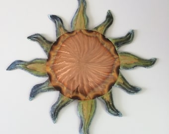 Copper Sun Wall Art - Etsy