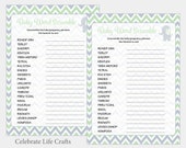 30 Teddy Bear Baby Shower Bingo Cards - 30 Different Prefilled Bingo ...