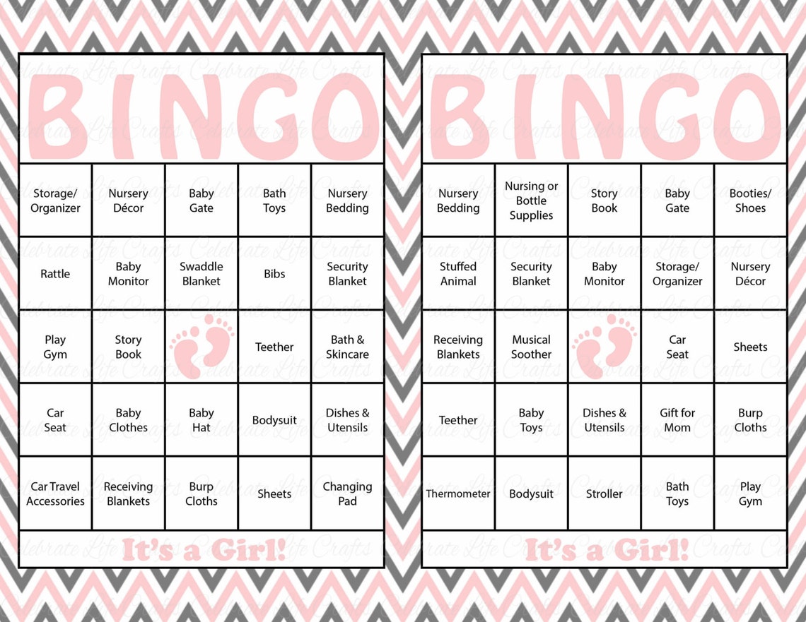 100 Baby Feet Baby Shower Bingo Cards 100 Prefilled Bingo - Etsy