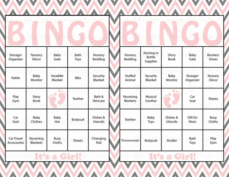 100 Baby Feet Baby Shower Bingo Cards 100 Prefilled Bingo - Etsy
