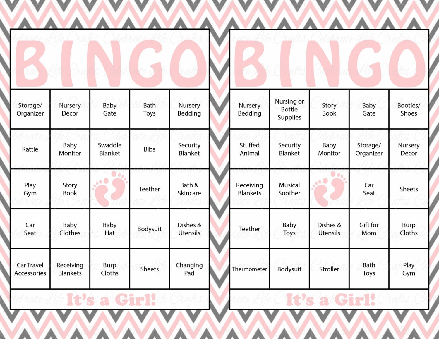 100 Baby Feet Baby Shower Bingo Cards 100 Prefilled Bingo - Etsy