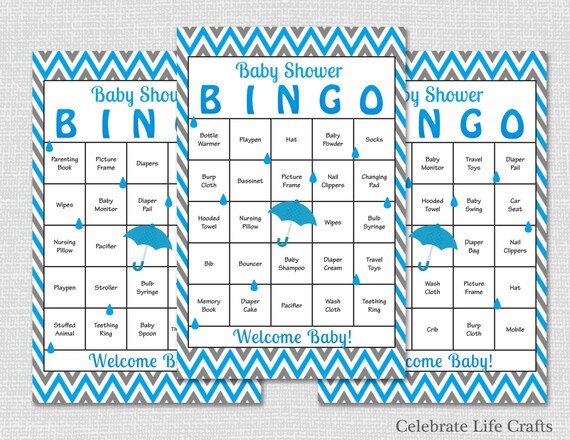60 Baby Shower Bingo Cards Download - Printable Baby Shower Games ...