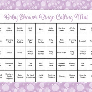 60 Winter Baby Shower Bingo Cards Girl Baby Shower Games Printable ...