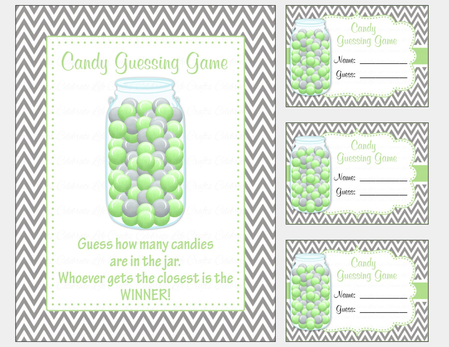 Baby Shower Printable Game Candy Bottle Guessing Jar Game - Etsy Norway