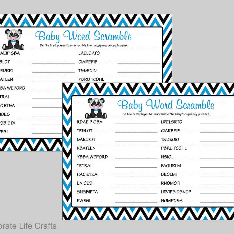 Diy Panda Party Game - Etsy