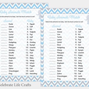 Elephant Baby Shower Decorations Games Activities Printable - Etsy