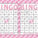 60 Baby Feet Baby Shower Bingo Cards 60 Prefilled Bingo Cards Girl Baby ...