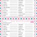 Baby Shower Word Scramble Game - Printable Baby Shower Games - Pink ...