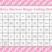 60 Baby Feet Baby Shower Bingo Cards 60 Prefilled Bingo Cards Girl Baby ...