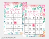 30 Owl Baby Shower Bingo Cards - Printable Party Baby Girl - Prefilled ...