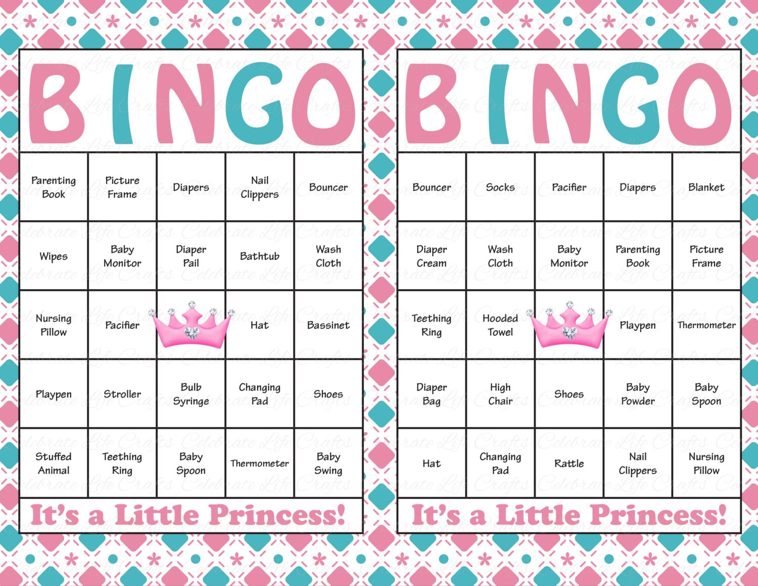 Baby Shower 50 Free Printable Baby Bingo Cards 60 Baby Shower Bingo 