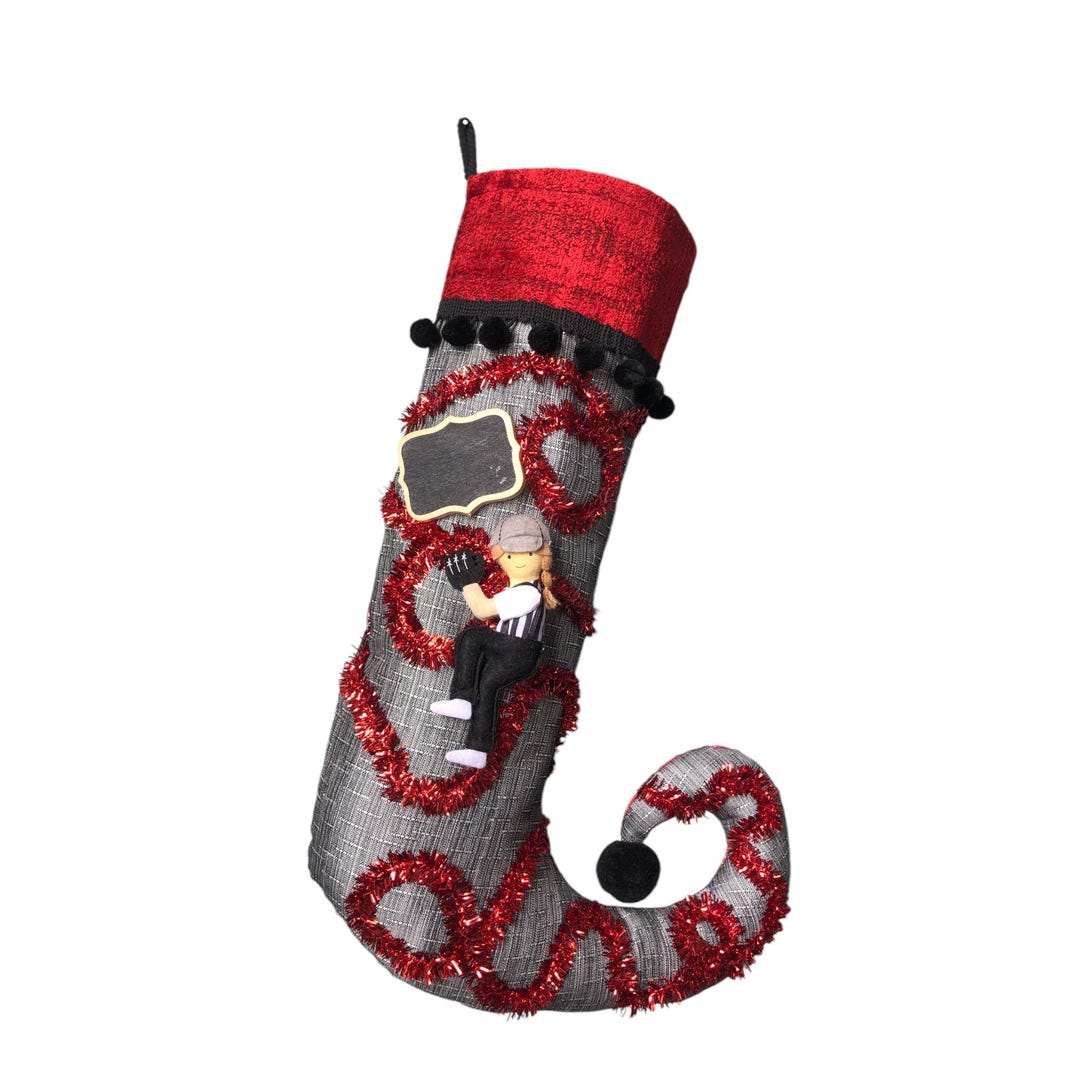 Baseball Christmas Stocking, Christmas Stocking, Elf Stocking ...