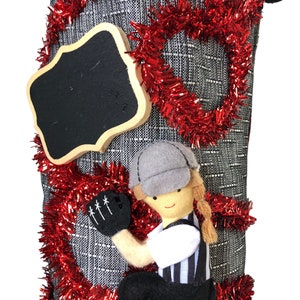 Baseball Christmas Stocking, Christmas Stocking, Elf Stocking ...