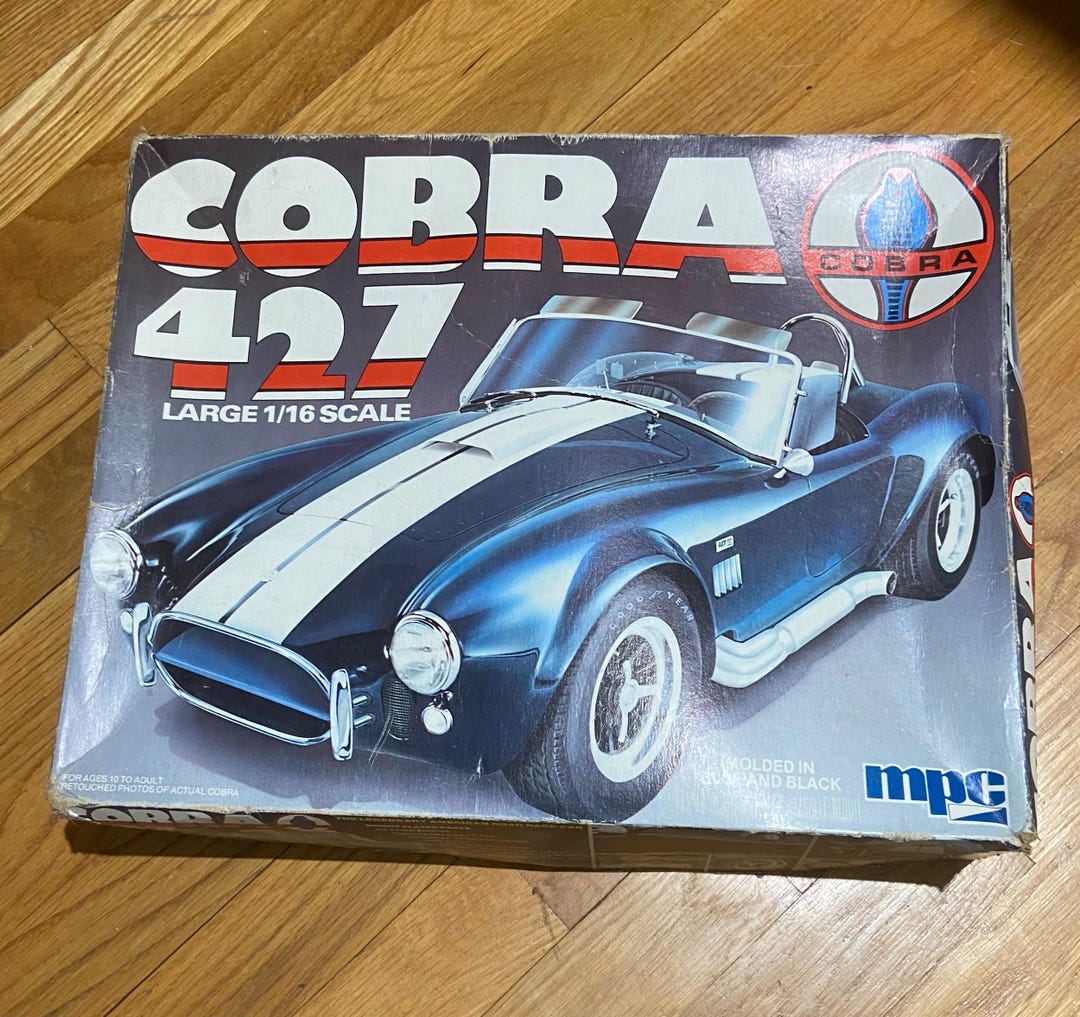 Vintage 1:16 Scale Shelby Cobra 427 Model Kit - Etsy