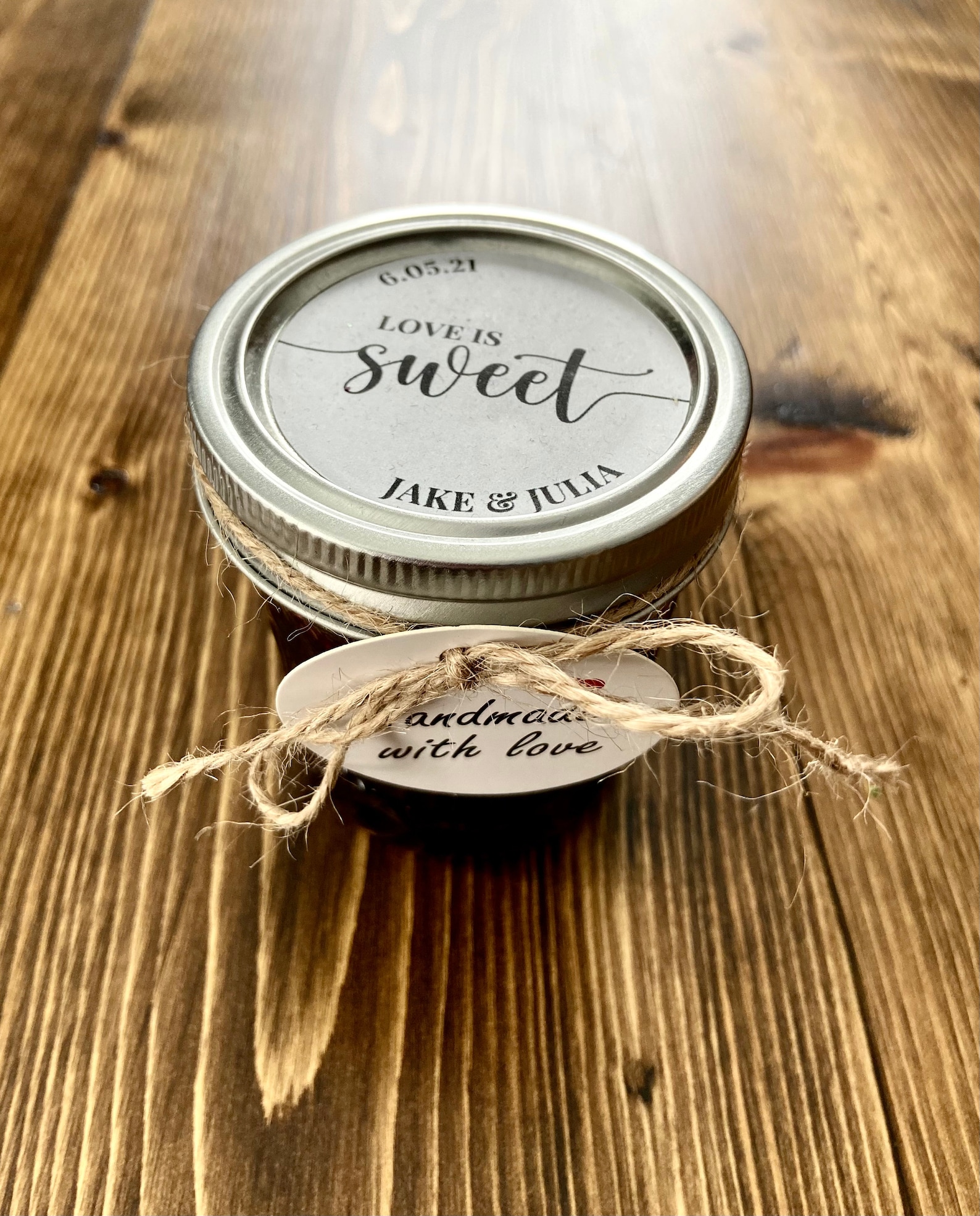 Love is Sweet SVG. Cut File for Cricut and Silhouette. Wedding Jam Jar ...