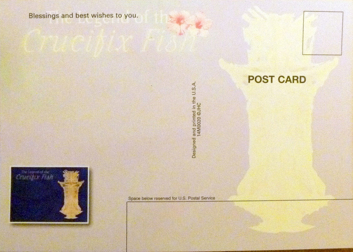 Crucifix Fish Gaff Top Sailcat Fish Skull Religious Jesus Christ Cross ...