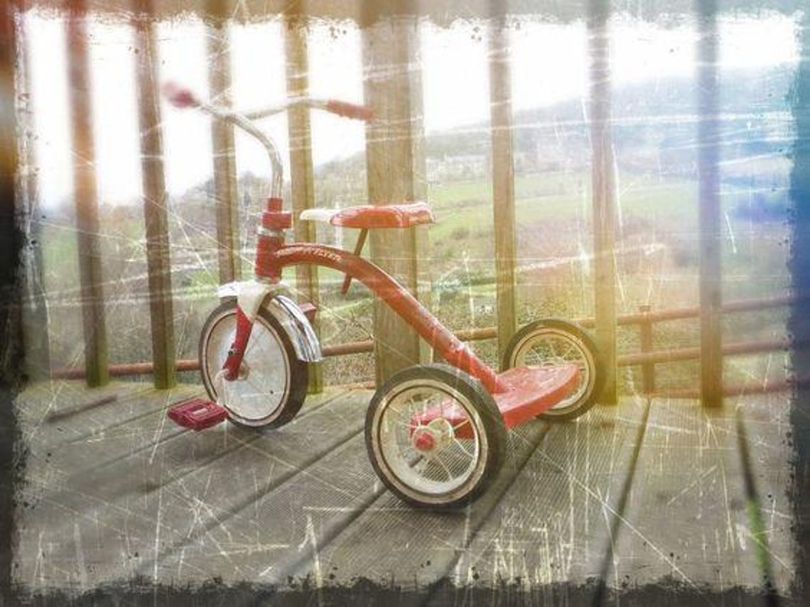 My First Tricycle A4 - Print - Etsy