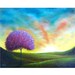 Purple Tree Art Print, Colorful Art Giclee Print of Lavender Tree ...