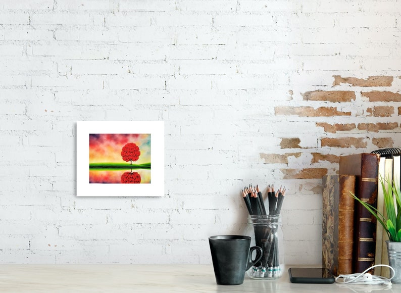 Sunset Tree Print Colorful Nature Art Coastal Artwork - Etsy