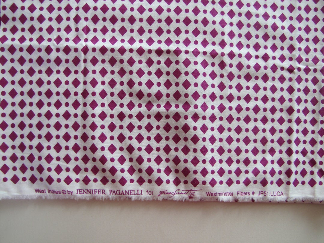 West Indies Luca JENNIFER PAGANELLI Geometric Dot in Purple, Brandy - Etsy
