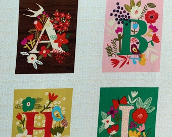 Alphabet Fabric Panel | Etsy
