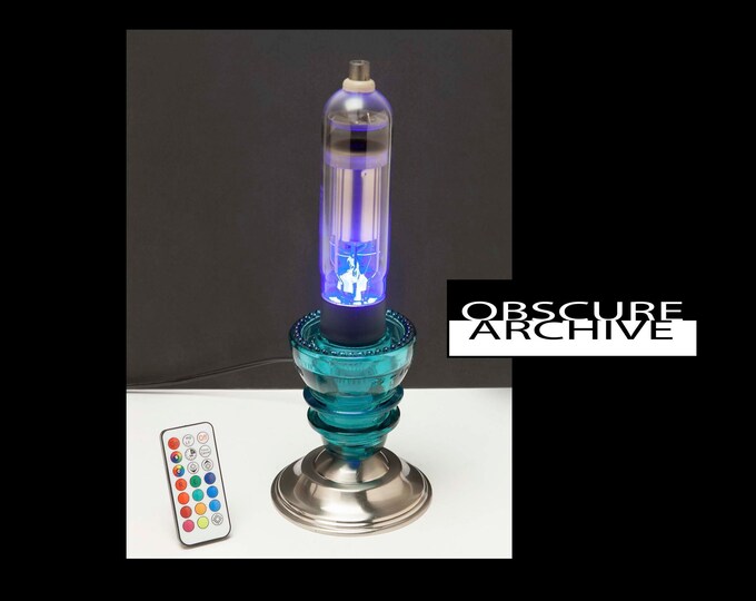 VACUUM TUBE Lamp - Very Large Tube With Custom Multi Color LED Lighting ...