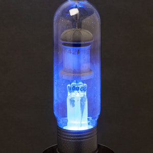 Custom Vacuum Tube Lamp Featuring Wifi Controlled LED Lighting - TALL ...