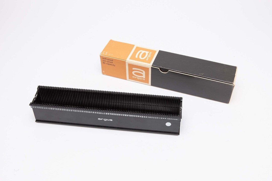 ARGUS 80 SLIDE TRAY Holds 80 Slides Original Box Perfect for Old Family ...