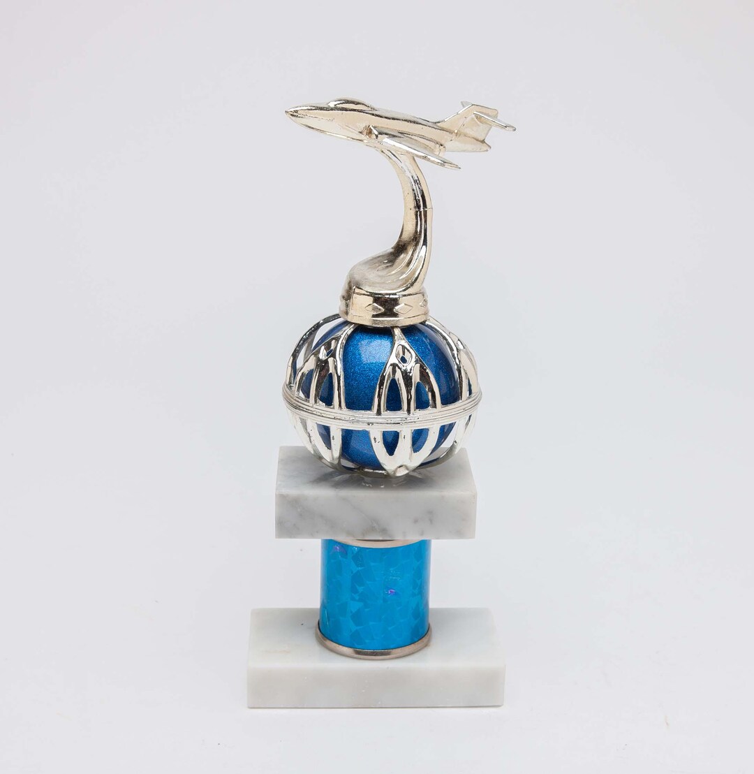 MILITARY JET PLANE Trophy - Rare & Cool Display Piece - 1970's - Etsy