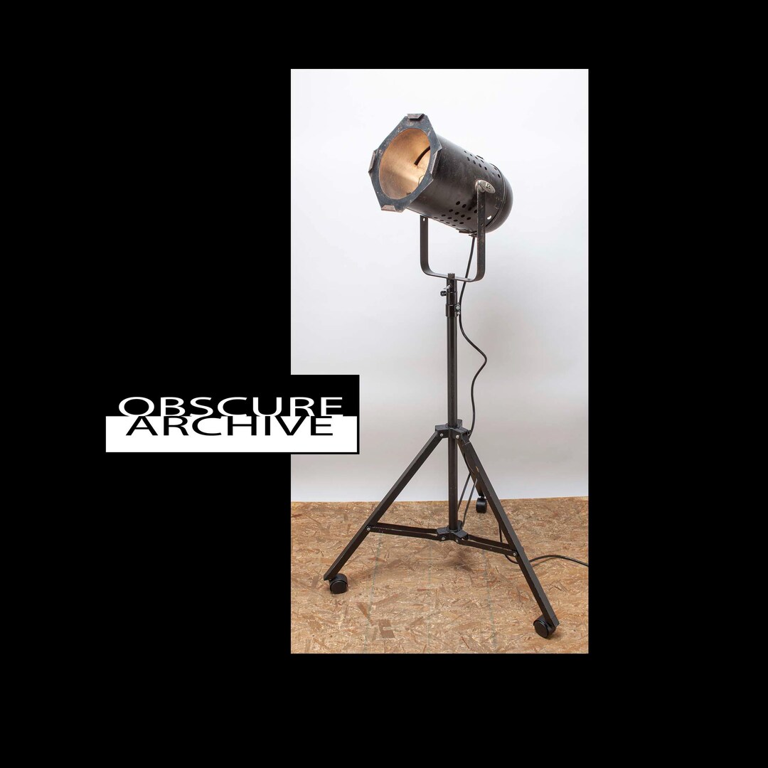 Vintage LE Theater Stage Light on Rolling Light Stand - Steampunk ...