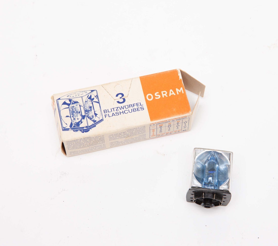 OSRAM Flash Cubes - Germany - 3 Cubes in the Original Box - 12 Flashes ...