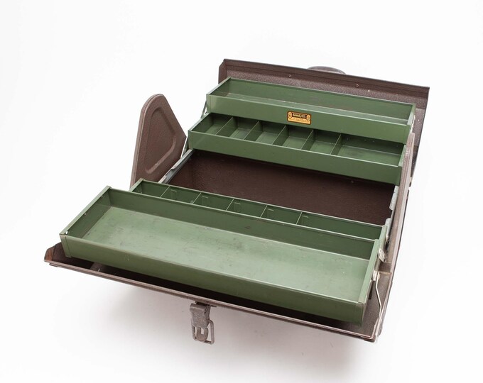 RESERVED *** Vintage 1950's KENNEDY Steel Tool Box - Early Model 1018 ...