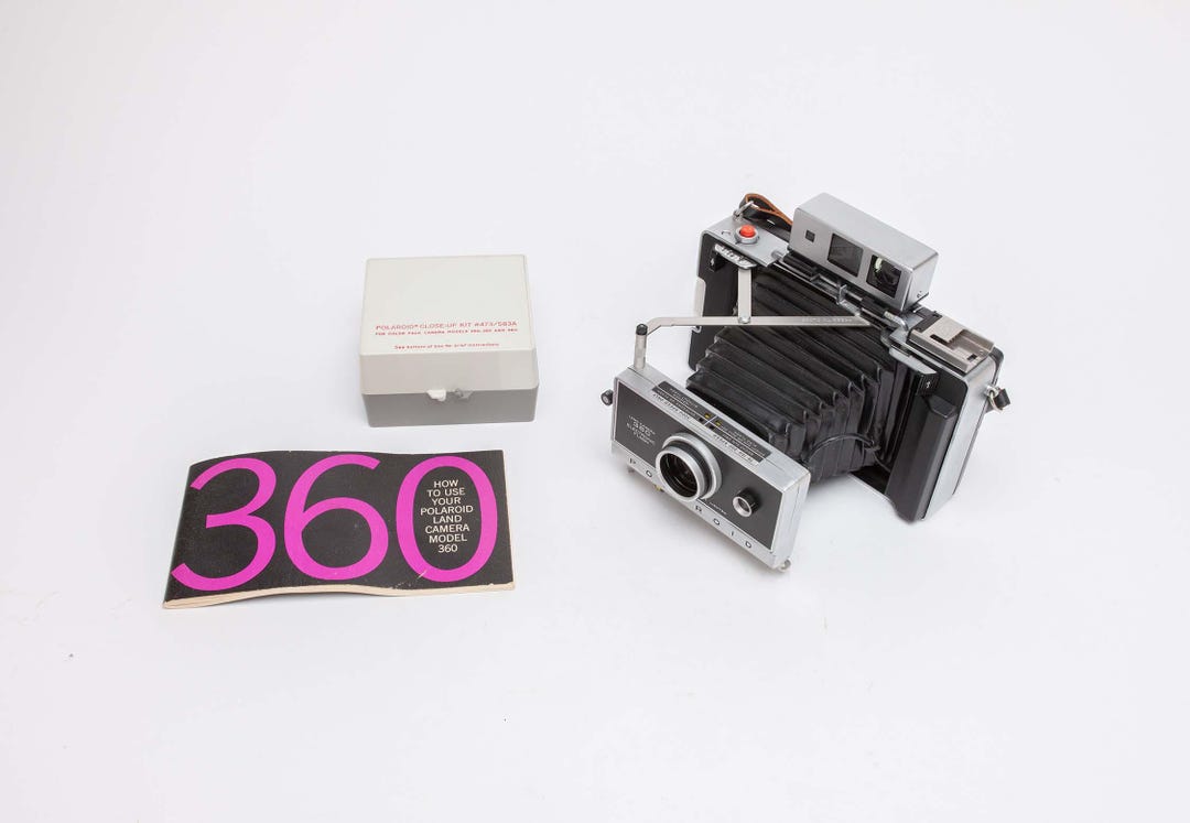 POLAROID 360 Rangefinder Camera With Close up Lens Set - Pack Film ...