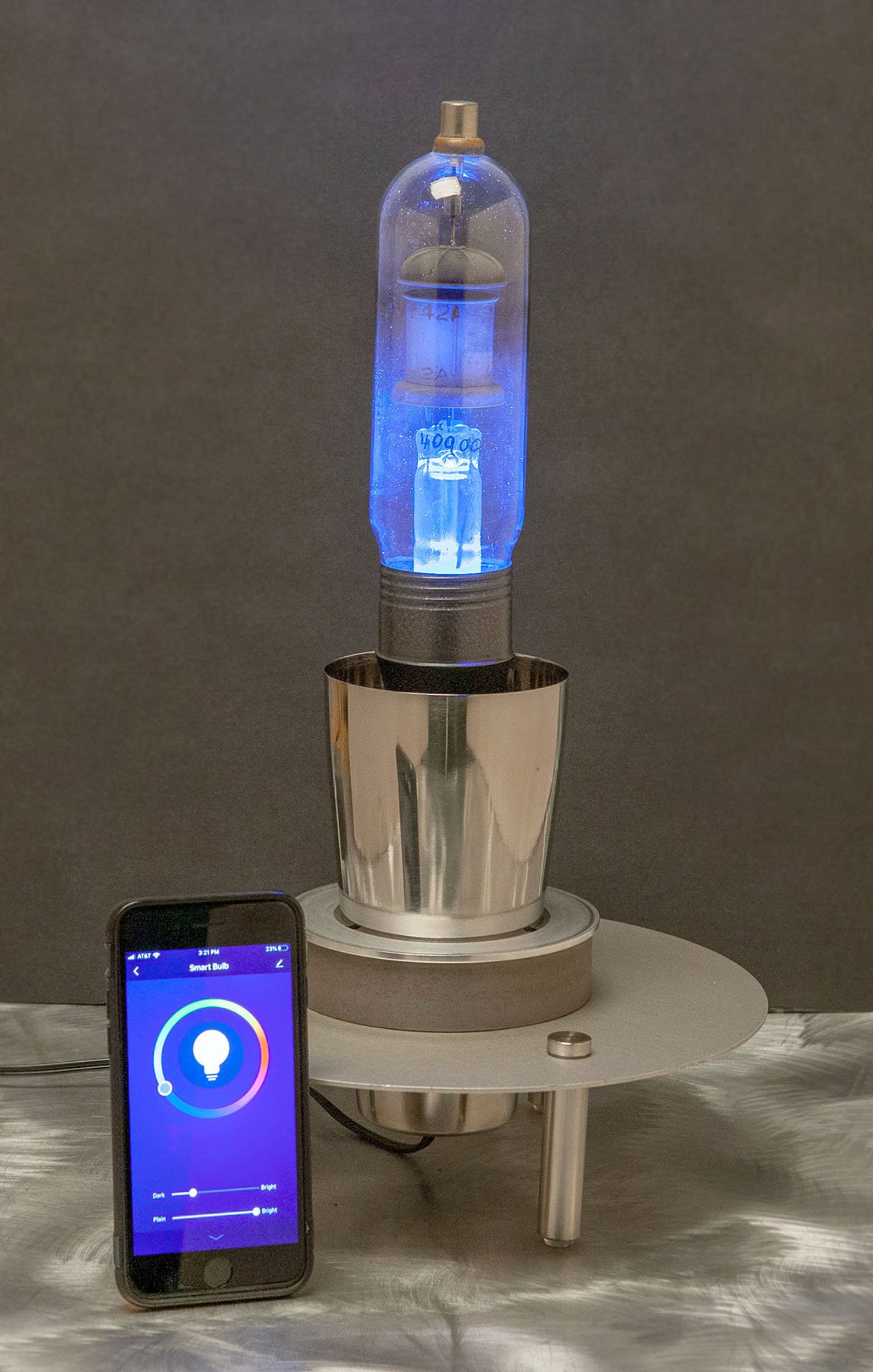 Custom Vacuum Tube Lamp Featuring Wifi Controlled LED Lighting - Etsy